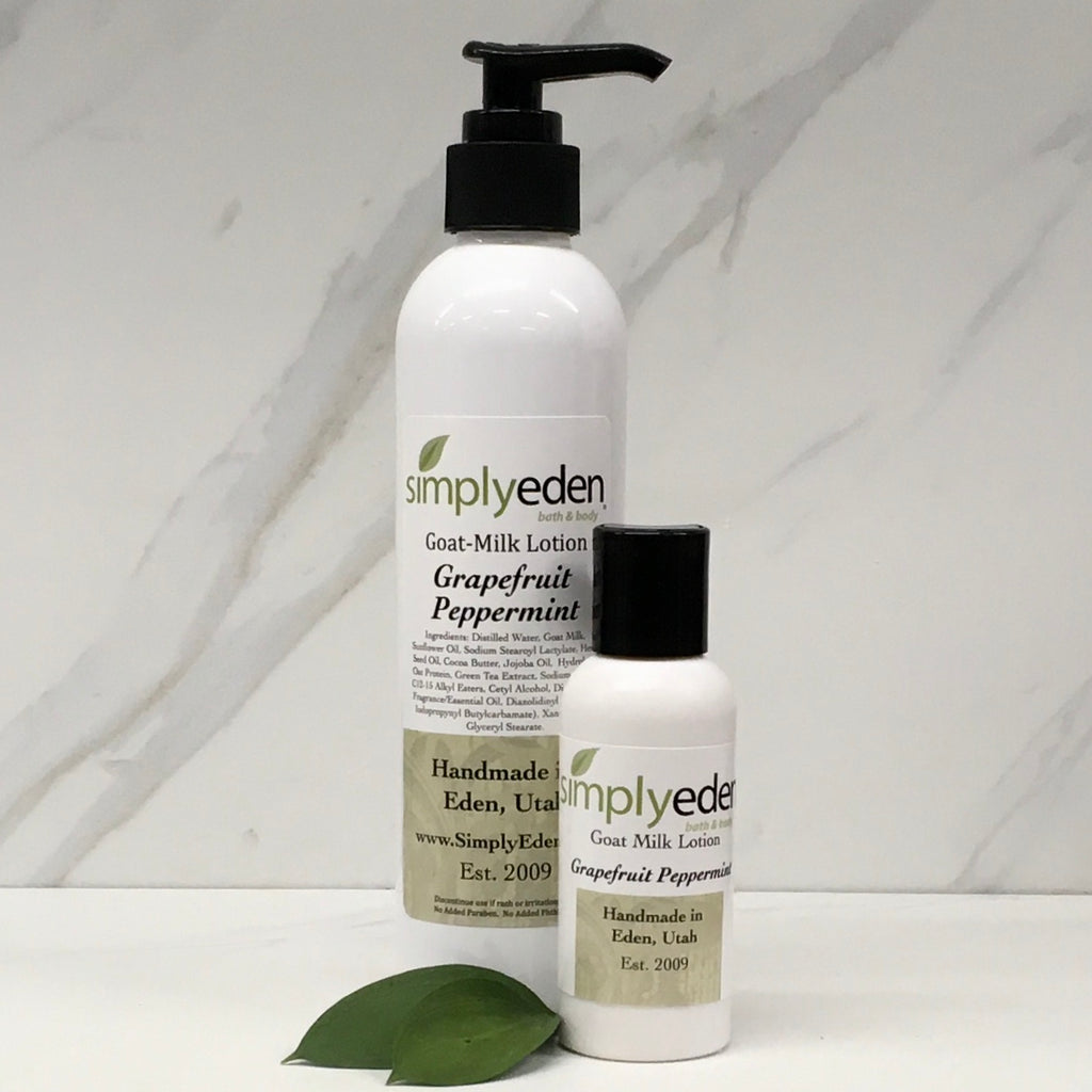 Goat Milk Lotion, Grapefruit Peppermint | Simply Eden – Simply Eden ...